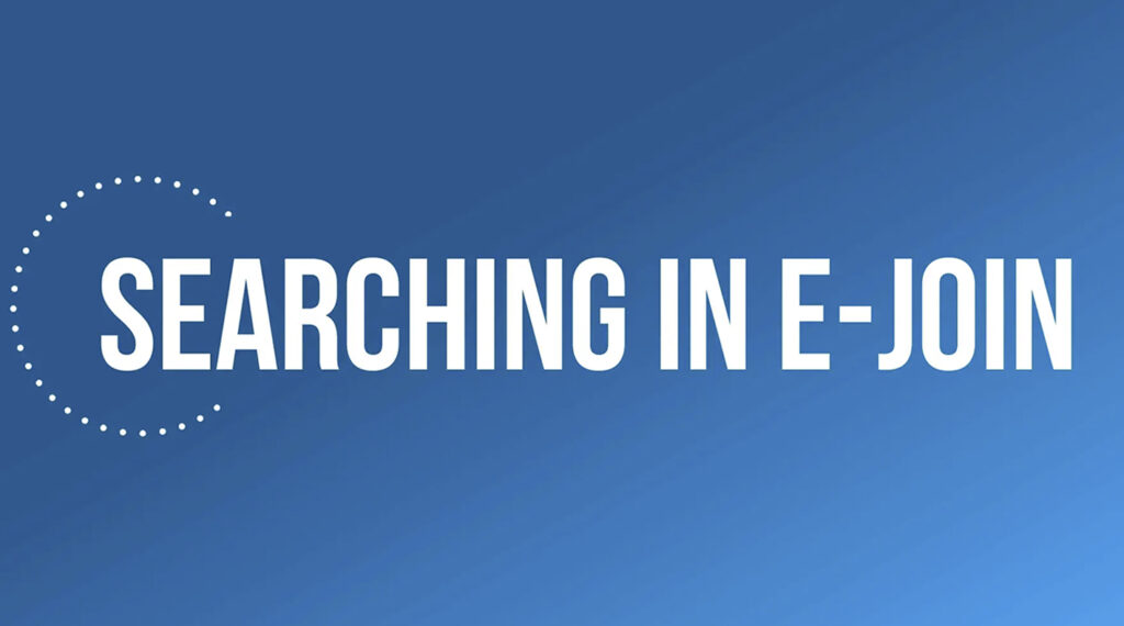Video tutorial - eJoin - search function - Eurapco | Creating Value Together